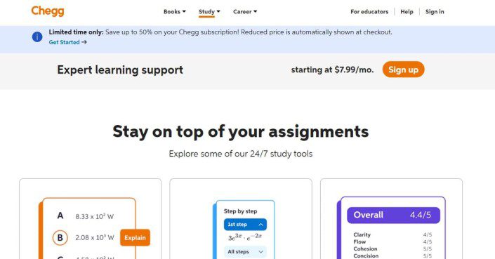 Chegg Study Group Buy- Customized to Your Course